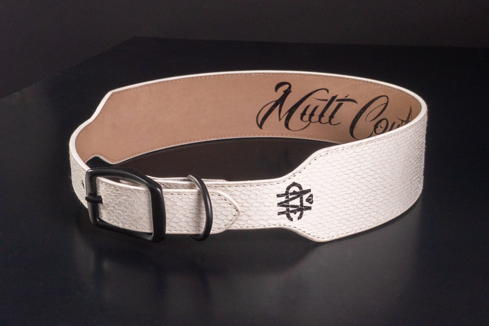 White Snake dog collar – Mutt Couture